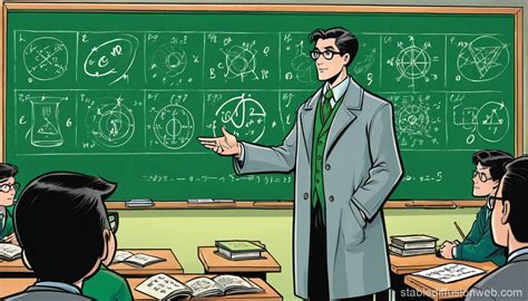 Professor Teaches Physics Class Stable Diffusion Online