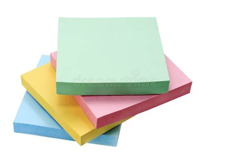 Colored Paper For Notes Stock Image Image Of Personal 15829947