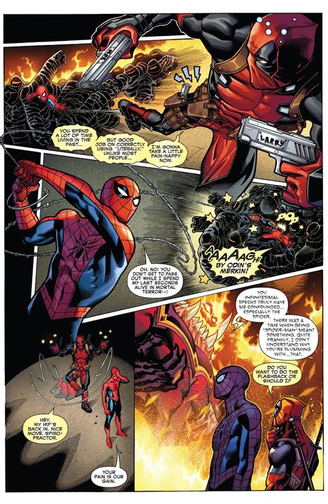Spider Man Deadpool Comic Book Excerpt Media Chomp