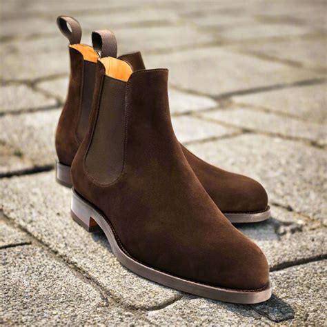 Dark Brown Suede Leather Chelsea Boot For Menthe Royale Peacock ⭐⭐⭐⭐⭐