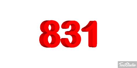 831 Number Animated  Logo Designs