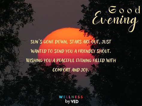 100 Beautiful Good Evening Message For Friend Wellness By Ved