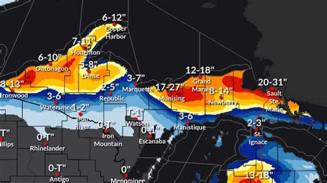 Michigan Snowfall Predictions How Much Your Area Could Get