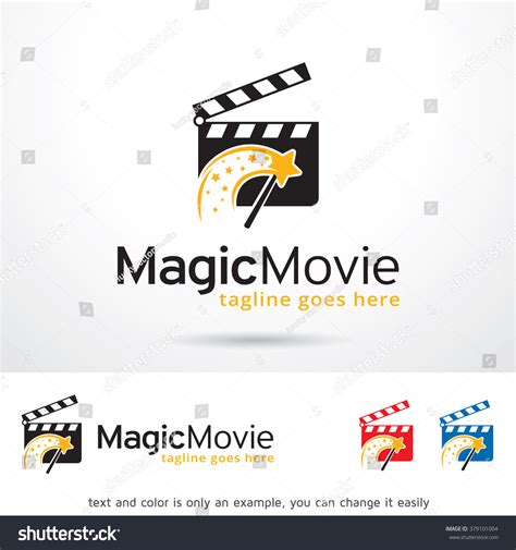 Magic Movie Logo Template Design Vector Stock Vector Royalty Free 379101004 Shutterstock