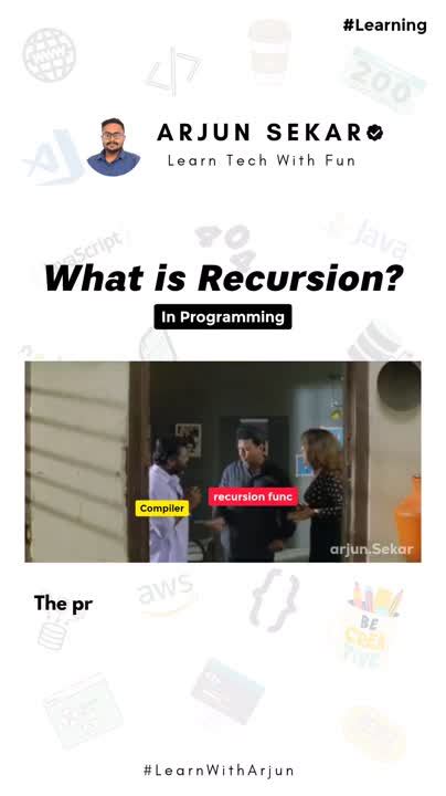 Arjun Sekar On Linkedin Techhumor Recursionexplained Happycoding