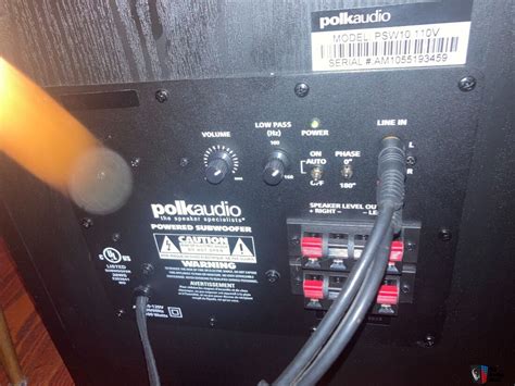 Polk Audio Powered Subwoofer Model Psw 10 Photo 4776634 Us Audio Mart