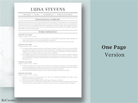 Professional 2026 Resume Template Ms Word Cover Letter And References