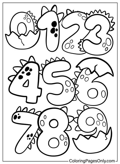 Free Printable Number Coloring Coloring Pages With Numbers Free