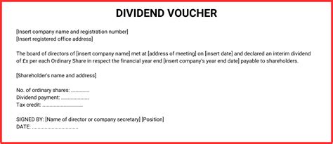 Guide To Dividend Vouchers For Limited Companies