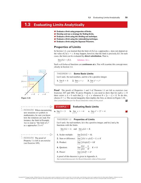 Finding Limits Analytically By Larson Pdf