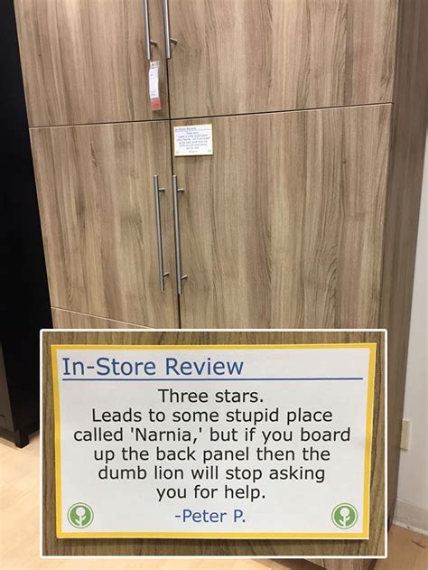 Guy Trolls Ikea By Putting Fake In Store Reviews All Over The Place Bored Panda