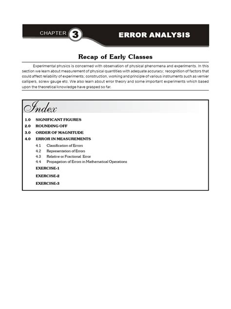 Phy 02error Analysis Pdf Significant Figures Observational Error