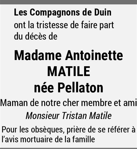 Antoinette Matile Hommages