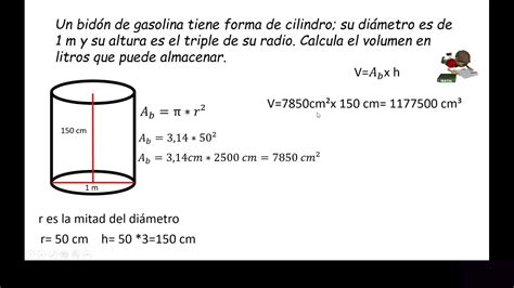 Volumen De Un Cilindro