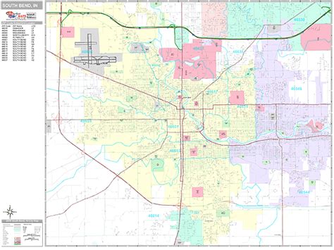 South Bend Zip Code Map