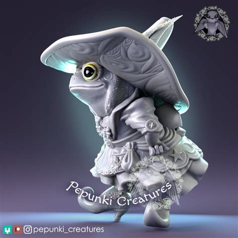 Stl File Toad Witch Dnd Stl Miniature 🧙‍♀️ ・3d Printable Model To Download・cults