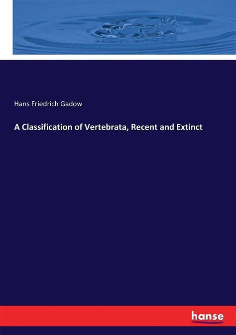 A Classification Of Vertebrata Recent And Extinct Best Price Uae