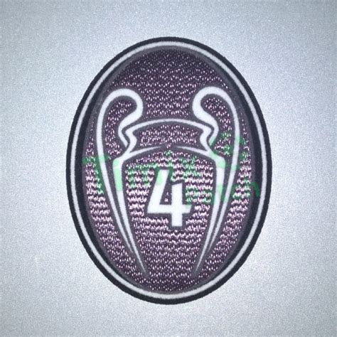 Uefa Champions League 4 Times Trophy Patch Badge 2013 2014 Iron On