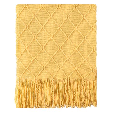 Battilo Gold Yellow Throw Blanketmustard Throw For Couchdecorative
