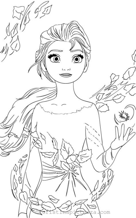 Stantio 44 Disney Princess Coloring Frozen 2 Coloring Pages Elsa Hair
