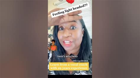 Singers Feeling Lightheaded Heres Why Youtube