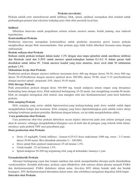 Prokain Pdf Pengembangan Diri Kesehatan Holistik