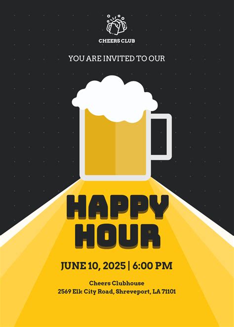 Work Happy Hour Graphics Bar Promotion Designs Themes Templates And