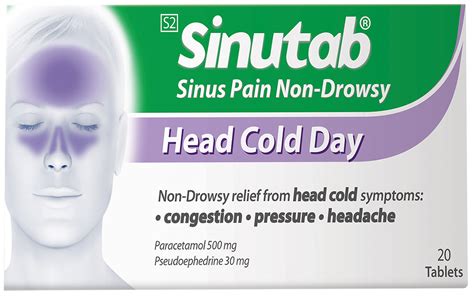 Sinutab Sinus Pain Non Drowsy Tablets City Plaza Pharmacy