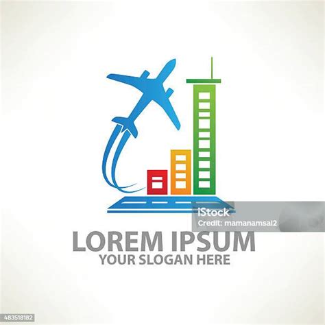 Desain Bandara Templat Logo Vektor Ilustrasi Stok Unduh Gambar