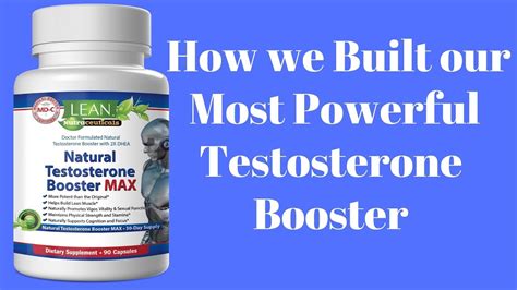 Lean Nutraceuticals Natural Testosterone Booster Max Youtube
