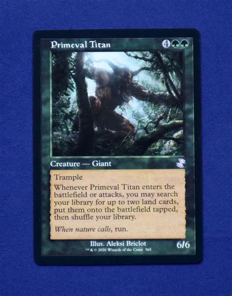 Primeval Titan Regular From Time Spiral Remastered Tsr Mtg Proxy