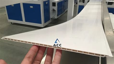 250mm Plastic Pvc Ceiling Panel Production Line Pvc Gusset Extruder
