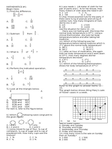 Math Vi Nat Reviewer Pdf Nature