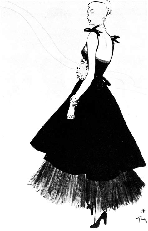 Vintage Fashion Illustration Christian Dior 1947 By Rene Flickr