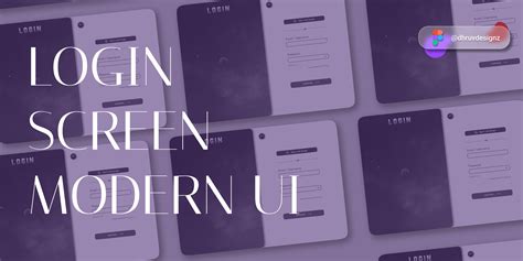 Desktop Login Screen Modern Ui Example Free W Prototype Figma