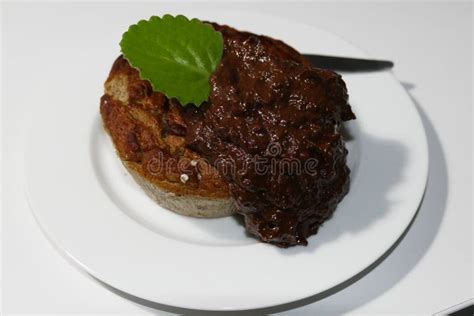 Small Round Cake With Chocolate Stock Image Image Of Chocolate Event 100114509