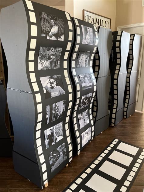 Diy Film Reels Movie Themed Party Decorations Diy Film Strip Display