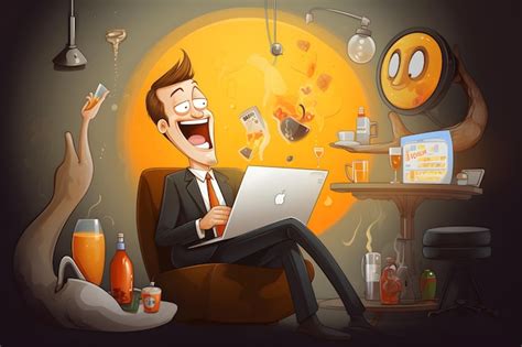 Premium Ai Image Funny Illustration Or Meme Related To Marketing