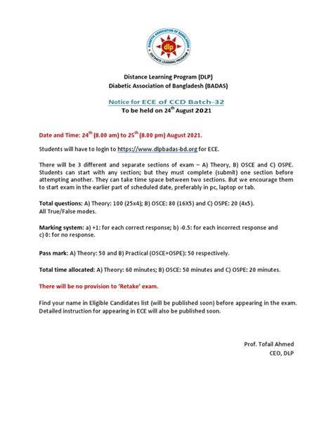 Ece Notice Ccd 32 Pdf