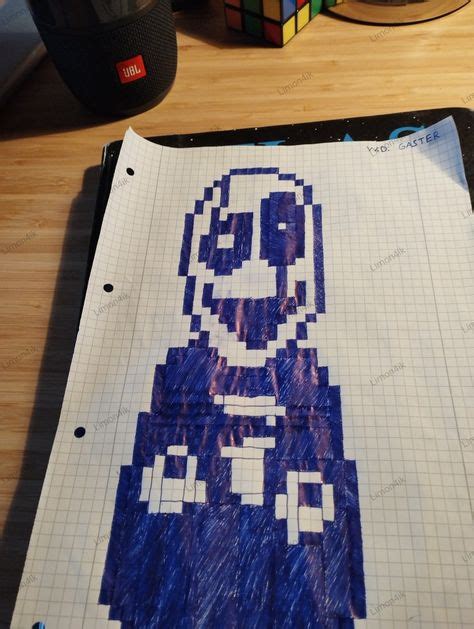 Gaster Pixel Art Grid