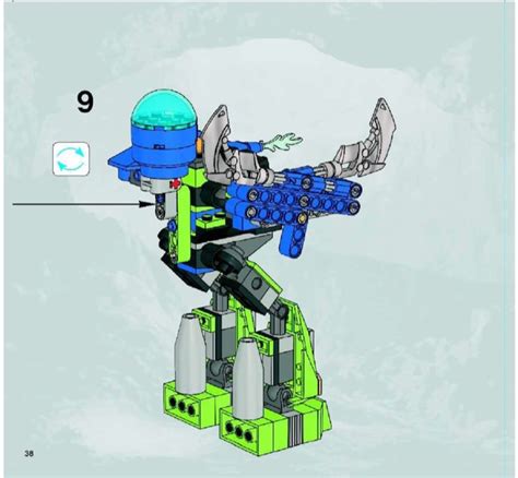 Lego Instructions For Set 8189 Magma Mech Power Miners {none}