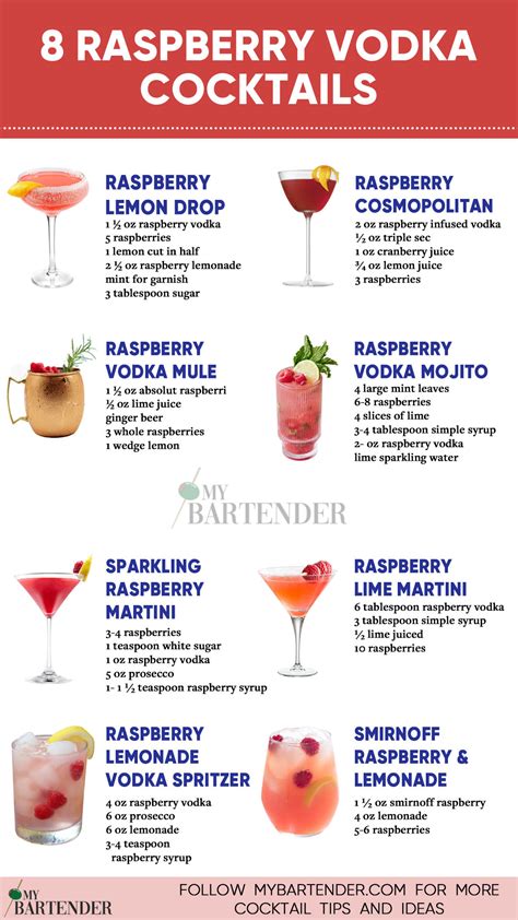 Raspberry Vodka Drinks Artofit