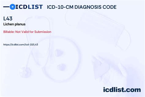 Icd 10 Cm Diagnosis Code L43 Lichen Planus