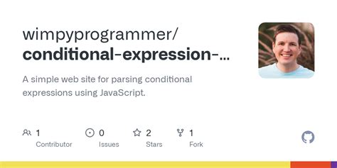 Github Wimpyprogrammerconditional Expression Parser A Simple Web Site For Parsing