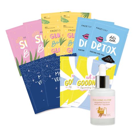 Facetory Mask Collection Set 2 And Oats Oil Bundle