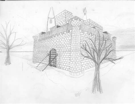 17 Best Images About Perspective Drawing Castle On Pinterest