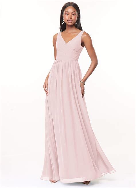 Azazie Keyla Blushing Pink Bridesmaid Dresses Azazie