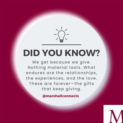 How We Give Because We Know Marshall Connects Marshall Connects Inc