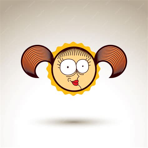 Grafika Wektorowa Rysunek Twarz Dziecka Ręcznie Rysowane Słodkie