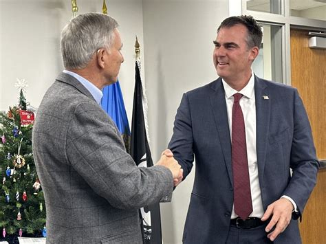 Last Week Oklahoma Governor Kevin Stitt Took Time From His Busy Schedule To Visit The Central